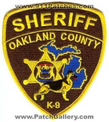Michigan - Oakland County Sheriff K-9 (Michigan) - PatchGallery.com Online Virtual Patch ...