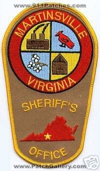 Virginia - Martinsville County Sheriff's Office (Virginia) - PatchGallery.com Online Virtual ...