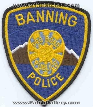 California - Banning Police (California) - PatchGallery.com Online ...