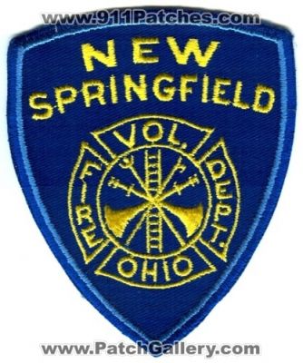 Ohio - New Springfield Volunteer Fire Department (Ohio) - PatchGallery ...