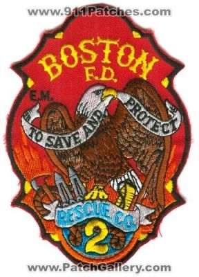 Massachusetts - Boston Fire Department Rescue Company 2 Patch ...