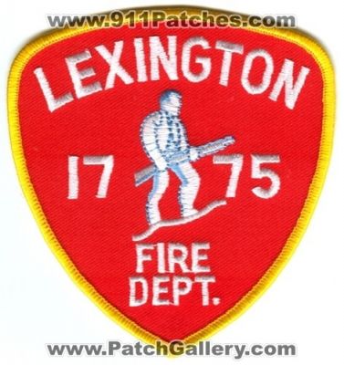 Massachusetts - Lexington Fire Department Patch (Massachusetts) - PatchGallery.com Online ...