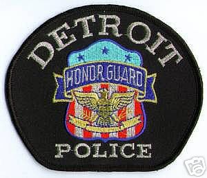Michigan - Detroit Police Honor Guard (Michigan) - PatchGallery.com ...