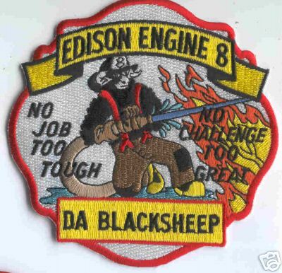 New Jersey - Edison Fire Engine 8 - PatchGallery.com Online Virtual ...