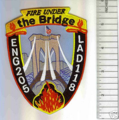 New York - FDNY Fire Engine 205 Ladder 118 (New York) - PatchGallery ...