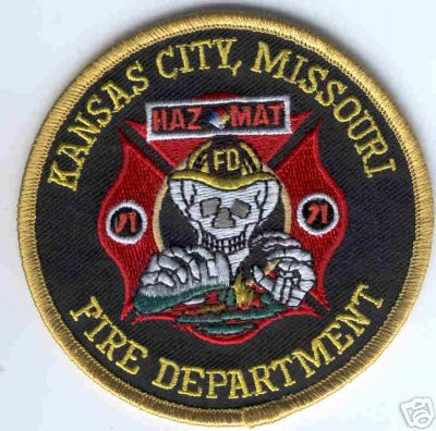 Missouri - Kansas City Fire Department Haz Mat - PatchGallery.com ...