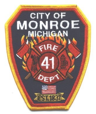 Michigan - Monroe Fire Dept (Michigan) - PatchGallery.com Online ...
