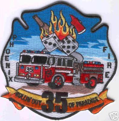 Arizona - Phoenix Fire Engine 35 - PatchGallery.com Online Virtual ...