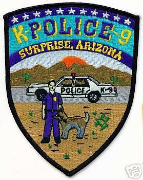 Arizona - Surprise Police K-9 (Arizona) - PatchGallery.com Online ...