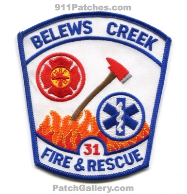 North Carolina - Belews Creek Fire Rescue Department 31 Patch (North Carolina) - PatchGallery ...