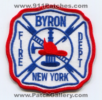 New York - Byron Fire Department Patch (New York) - PatchGallery.com ...
