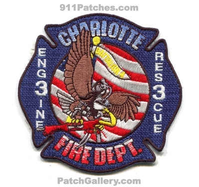 North Carolina - Charlotte Fire Department Station 3 Patch (North ...