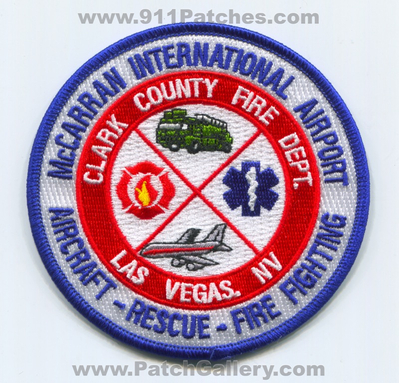 Nevada - Clark County Fire Department McCarran International Airport ARFF Patch (Nevada ...