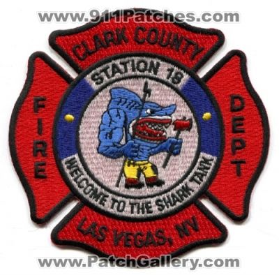 Nevada - Clark County Fire Department Station 18 Patch (Nevada) - PatchGallery.com Online ...