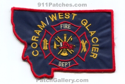 Montana - Coram West Glacier Fire Department Patch (Montana) (State ...