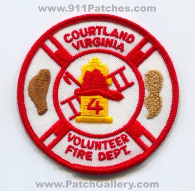 Virginia - Courtland Volunteer Fire Department 4 Patch (Virginia) - PatchGallery.com Online ...