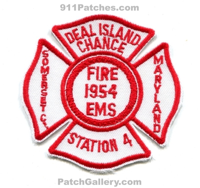 Maryland - Deal Island Chance Fire Department Station 4 Patch (Maryland ...