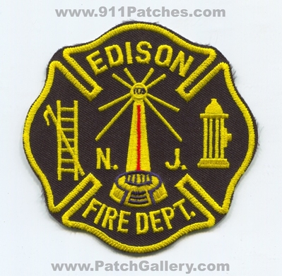 New Jersey - Edison Fire Department Patch (New Jersey) - PatchGallery ...