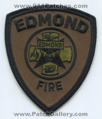 Oklahoma - Edmond Fire Department Patch (Oklahoma) - PatchGallery.com ...