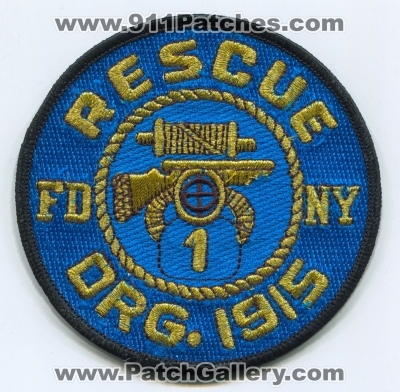New York - New York City Fire Department FDNY Rescue 1 Patch (New York) - PatchGallery.com ...