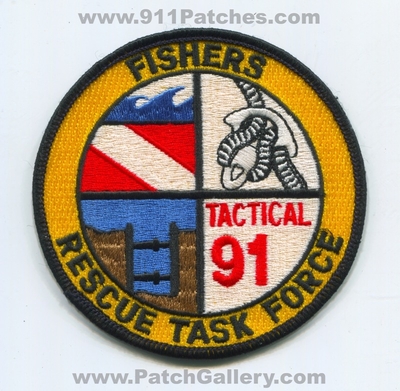 Indiana - Fishers Fire Department Rescue Task Force Tactical 91 Patch ...