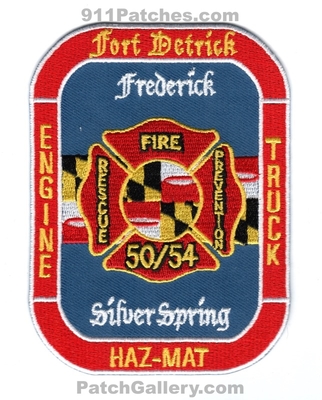 Maryland - Fort Detrick Fire Department Station 50 54 US Army Military ...
