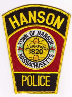 Massachusetts - Hanson Police - PatchGallery.com Online Virtual Patch ...