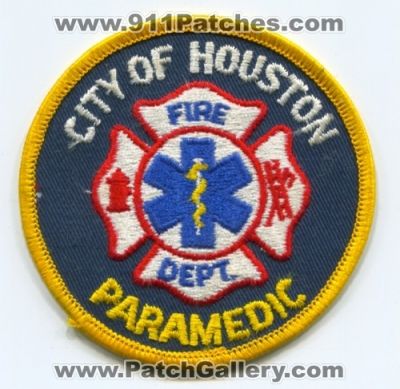 Texas - Houston Fire Department Paramedic (Texas) - PatchGallery.com ...