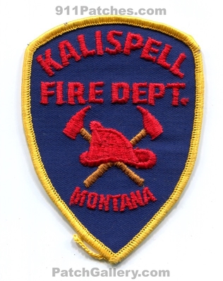 Montana - Kalispell Fire Department Patch (Montana) - PatchGallery.com ...