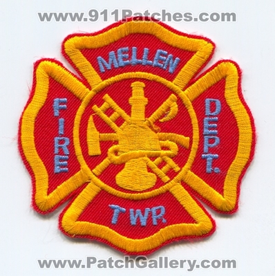 Michigan - Mellen Township Fire Department Patch (Michigan ...