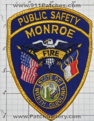North Carolina - Monroe Fire Department Public Safety (North Carolina ...