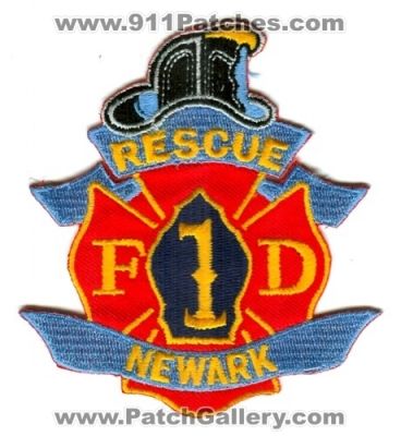 New Jersey - Newark Fire Department Rescue 1 Patch (New Jersey) - PatchGallery.com Online ...