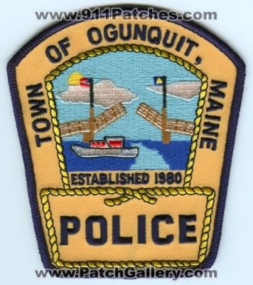 Maine - Ogunquit Police (Maine) - PatchGallery.com Online Virtual Patch Collection By ...