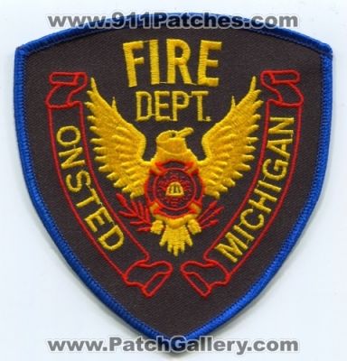 Michigan - Onsted Fire Department (Michigan) - PatchGallery.com Online Virtual Patch Collection ...