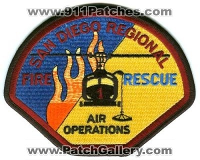 California - San Diego Regional Fire Air Operations Patch (California ...