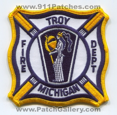 Michigan - Troy Fire Department Patch (Michigan) - PatchGallery.com Online Virtual Patch ...