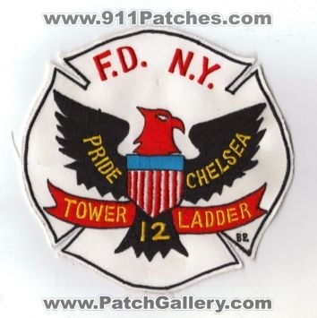 New York - FDNY Fire Tower Ladder 12 (New York) - PatchGallery.com ...