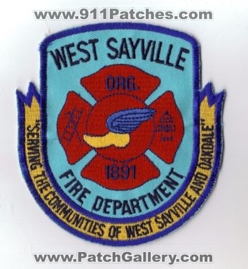 New York - West Sayville Fire Department (New York) - PatchGallery.com ...