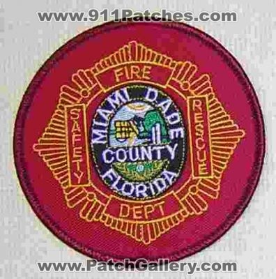 Florida - Miami Dade County Fire Dept (Florida) - PatchGallery.com ...