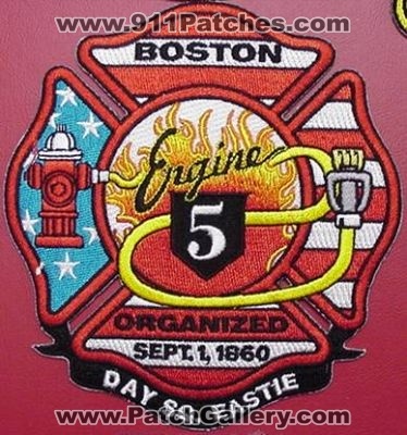 Massachusetts - Boston Fire Engine 5 (Massachusetts) - PatchGallery.com ...