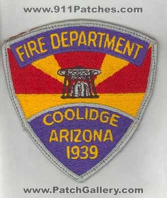 Arizona - Coolidge Fire Department (Arizona) - PatchGallery.com Online ...