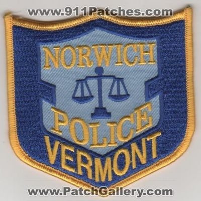 Vermont - Norwich Police (Vermont) - PatchGallery.com Online Virtual ...